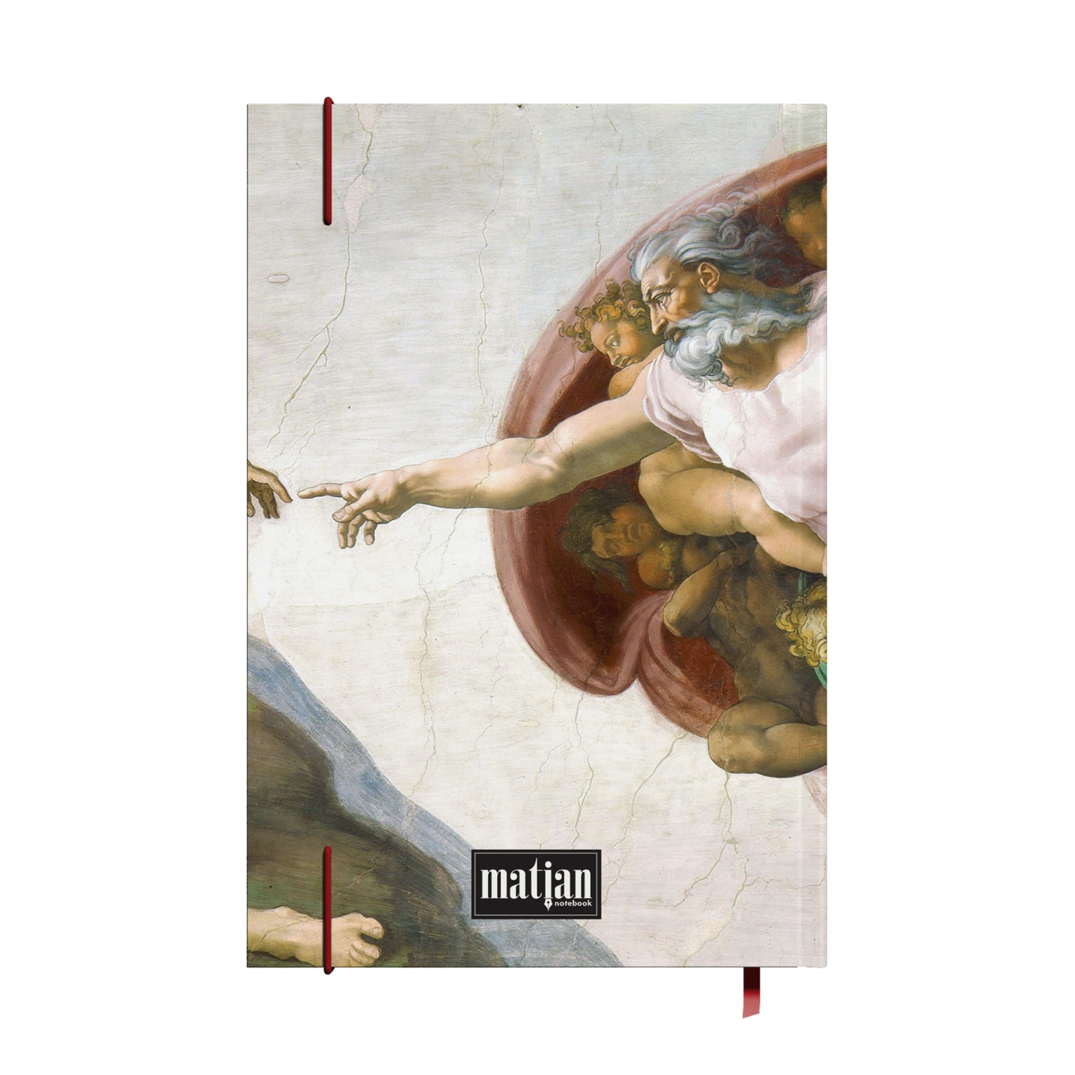 Michelangelo "The Creation of Adam" Notebook with pen